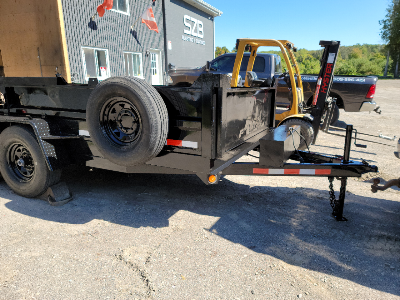 In-Shop Rust Removal and Coating for Trailer | SZB